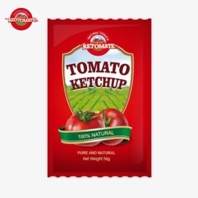 China 36g Tomato Ketchup Sachet OEM From China Factory Made With Pure Natural Ingredients Offered At Factory Price for sale