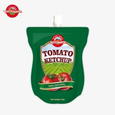 Chine Nous produisons des sachets de ketchup de 140 g qui répondent aux normes internationales disponibles à prix d'usine. à vendre