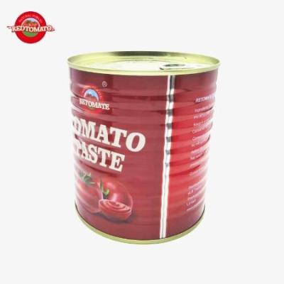 China Retomate Own Brand 800g Canned Tomato Paste  Brix28-30% Provide Brand And Packaging Design for sale