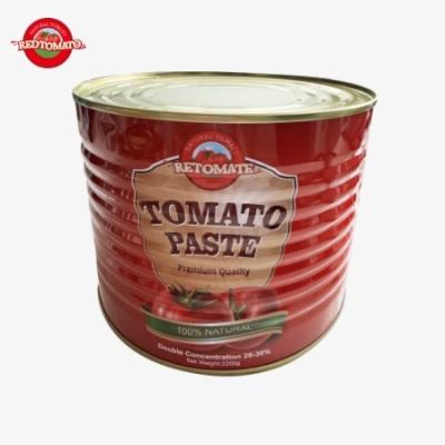 China Retomate 2200g Jar Of Tomato Paste With A Brix Of 28–30% Available As Our Brand And With A Full Branding And Packaging Design Service for sale