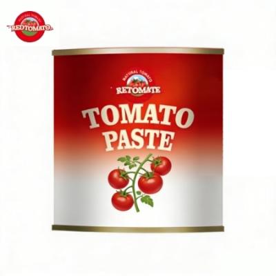 China Premium Canned Tomato Concentrate Enclosed In 70g Tin With User-Friendly Easy-Open Lid for sale