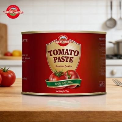 China 70gram Premium Grade Canned Tomato Concentrate With Easy-Open Lid for sale