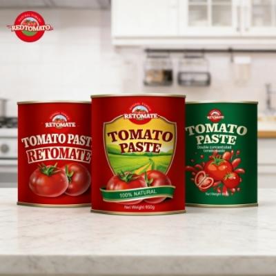 China 850g Triple Concentration Canned Tomato Paste with ISO, HACCP, BRC, FDA Certification for sale