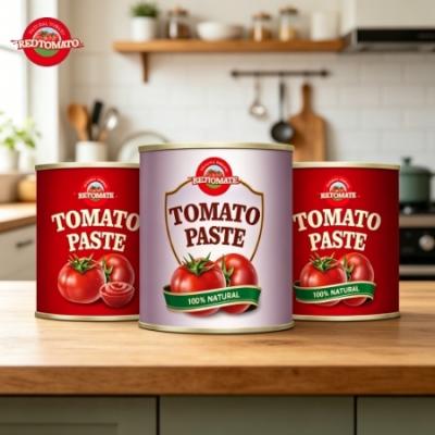 China 2200g Canned Tomato Paste with Triple Concentration and 28-30% Brix for Superior Flavor for sale