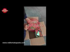 56g Sachet à poser / Sachet plat Pâte de tomate Concentration 28-30%/22-24%/18-20%