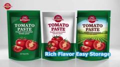 Factory Supply Tomato Paste 500g Stand Up Sachet Convenient Pack Rich Flavor