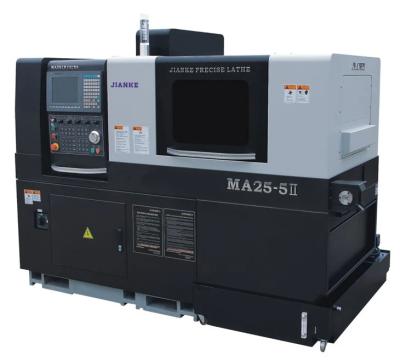China JIANKE MA25-5II 5 Axis Double Spindle Swiss CNC Lathe with Internal Oil Cooling Electric Spindle and Rotary Guide Bush Mode for sale