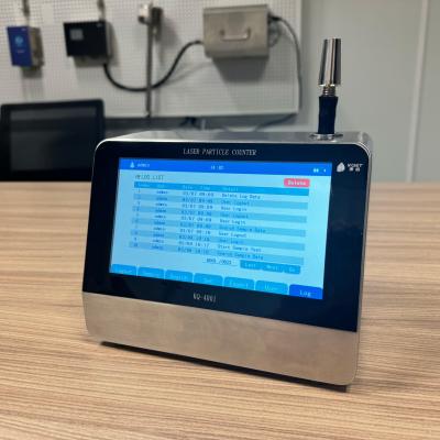 China Desktop Laser Particle Counter Cleanroom With 2.83L Small Flow Rate for sale