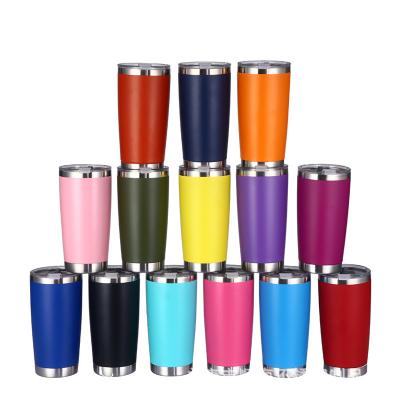 Cina 20 OZ Logo Imprint Double Wall Car aggrediscono le tazze che isolate di viaggio di acciaio inossidabile il laser incide il vuoto ha isolato il termos in vendita