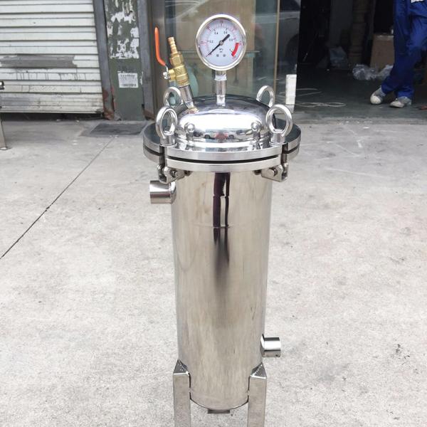 Quality 0.6MPa 1.0MPa Stainless Steel Pressure Bag Filter For Precision Filtration In for sale