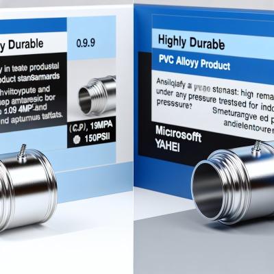 중국 고 내구성 PVC 합금 시험 압력 0.9Mpa 150psi 모델에 따라 판매용