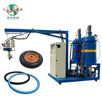 China Pu Bike Tire Making Machine Caster injection molding machine wheelchair wheel polyurethane production line for sale