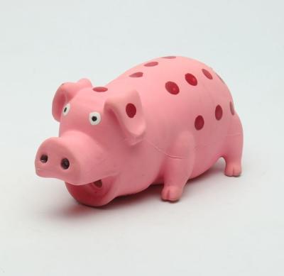 China O tamanho da cor personalizou a mastigação durável do brinquedo do cão de brinquedo do porco do látex à venda