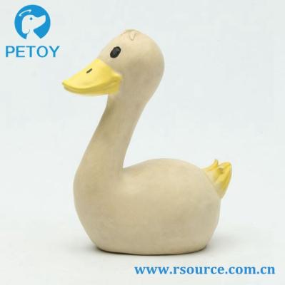 China Do jogo engraçado de borracha macio da mastigação do látex da cisne brinquedos sibilantes para animais de estimação à venda