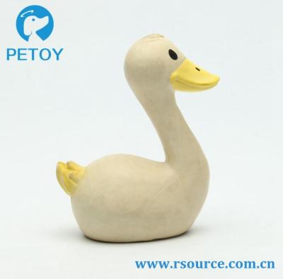 China Do jogo engraçado de borracha macio da mastigação do látex da cisne brinquedos sibilantes para animais de estimação à venda