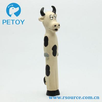 Cina La maggior parte del cane popolare gioca i giocattoli del cucciolo di divertimento di squeaker del giocattolo del cane della mucca in vendita
