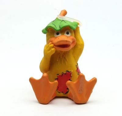 China Commercial Jolly Latex Pet Toys , Lovely Squeaky Latex Duck Dog Toy for sale