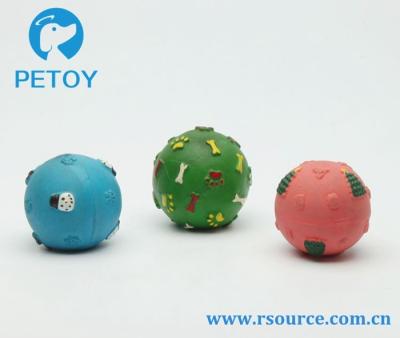 中国 Ball Chew Latex Pet Toys Polyester Soft Rubber Squeaky Dog Toys 販売のため