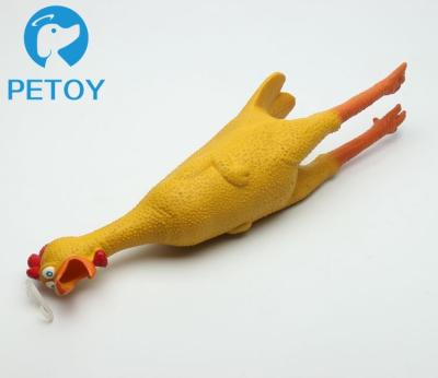 中国 黄色いゴム製鶏犬のおもちゃ17.0*5.0 Cmのサイズ110gの重量を防水して下さい 販売のため