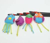 China Cotton Cat Teaser Toy Set with Feathers for Interactive Play 2 Pack for sale