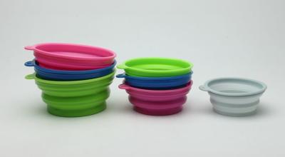 Cina Amichevole eco- dell'animale domestico delle ciotole del silicone della ciotola di plastica pieghevole portatile di viaggio in vendita