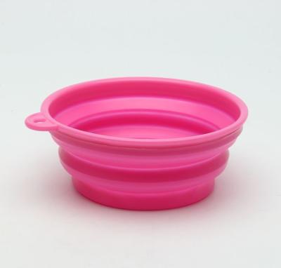 Cina Servizio pieghevole portatile su ordinazione dell'OEM della ciotola dell'acqua del cane del silicone in vendita