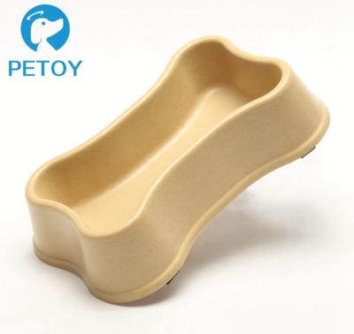 Cina Disossi il peso antislittamento della bio- ciotola di bambù 20×12.5×4.3 il cm 150g del gatto di forma in vendita