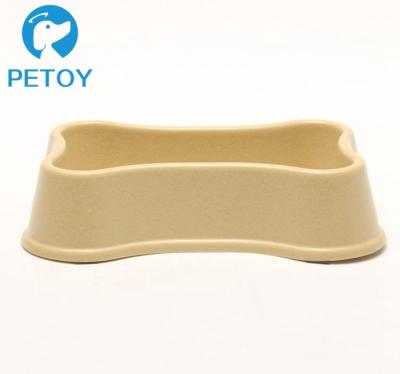 Cina Disossi il peso antislittamento della bio- ciotola di bambù 20×12.5×4.3 il cm 150g del gatto di forma in vendita