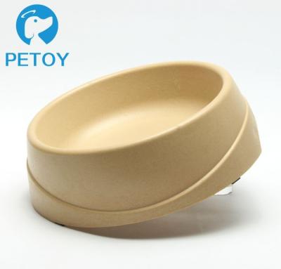 Cina L'alimentatore di bambù della ciotola del cane non di slittamento rotondo ha personalizzato il peso di colore 335g in vendita