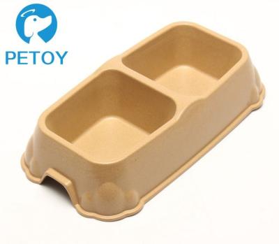 Cina Alimentazione di bambù biodegradabile dell'acqua delle ciotole del cibo per gatti del cane della fibra della ciotola dell'animale domestico in vendita