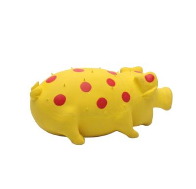 中国 Cotton Rope Squeaky Dog Toy Latex Soft Rubber Pet Toys Durable Washable 販売のため