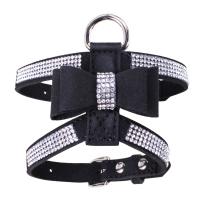 China Nylon Backpack Dog Harness No Pull Adjustable Reflective S M L 3 Sizes for sale