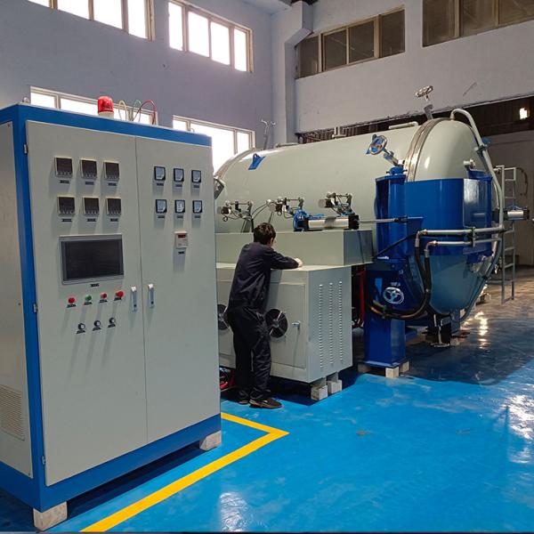 Quality 1800C Vacuum Carbonization Induction Furnace Horizontal Structure With PLC Control for sale