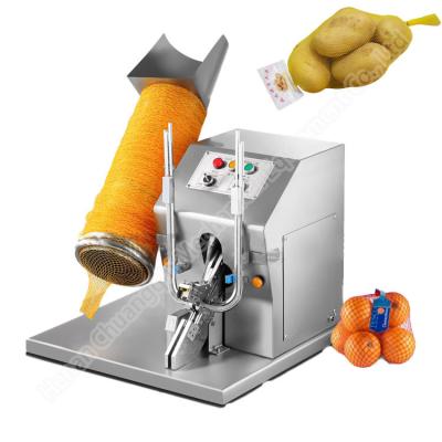 China Potato Garlic Net Bag Packaging Machine Orange Lime Net Packaging Tying Machine for sale