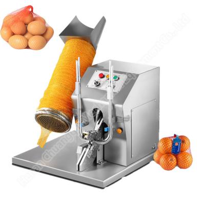 China Potato Garlic Net Bag Packaging Machine 110V/220V Semi Automatic 6-20bags/Min for sale