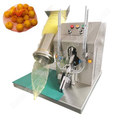 China Potato Garlic Net Bag Packaging Machine 110V/220V Semi Automatic 6-20bags/Min for sale