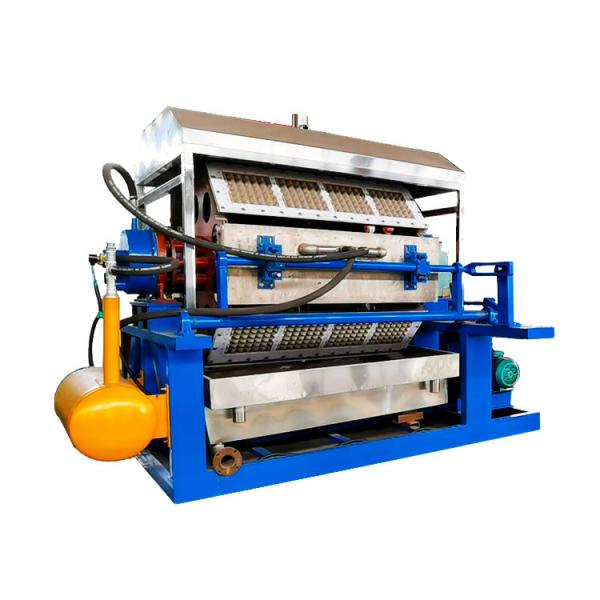 Kleine bedrijven afvalpapier pulp automatische en kartonnen maken vacuümvormende machine voor ei tray