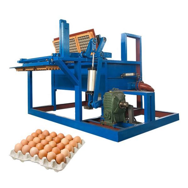 Kleine bedrijven afvalpapier pulp automatische en kartonnen maken vacuümvormende machine voor ei tray