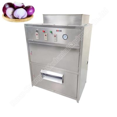 Cina Green Red Commercial Onion Peeling Machine / Onion Peeler Industrial 220V/50HZ 100*60*140cm in vendita