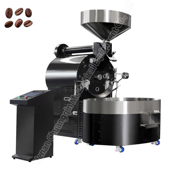 Quality Temperature Control Natural Gas Grill Coffee Roaster 60kg 304 Stainless Steel Coffee Roaster for sale