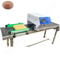 China High Speed Expiry Date Egg Printing Machine Chicken Large Egg Coding Machine 48500 Eggs/H for sale