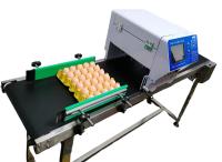 China Automatic Ink Egg Printing Machine Portable Hand Egg Coding Machine 48000eggs/H for sale