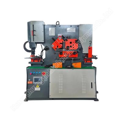 China Hydraulic Machine Electric Iron Sheet Plate Worker Cutting Combined Steel Hole Punching And Shearing Ironworker Machine for sale