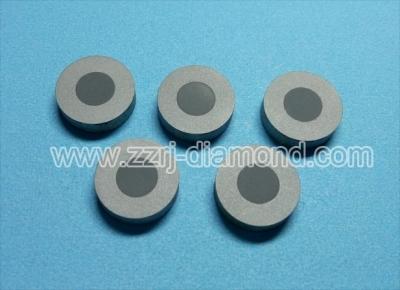 China SP7040 Tungsten Carbide Supported Round Diamond/ PCD Wire Drawing Die Blanks for sale
