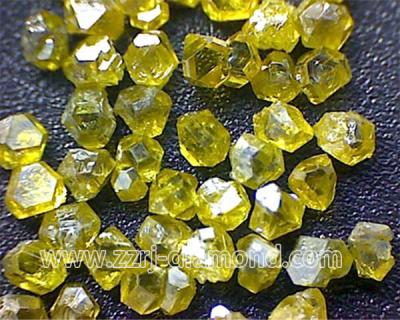 China Yellow color Synthetic diamonds big size man made synthetic rough diamond for sale