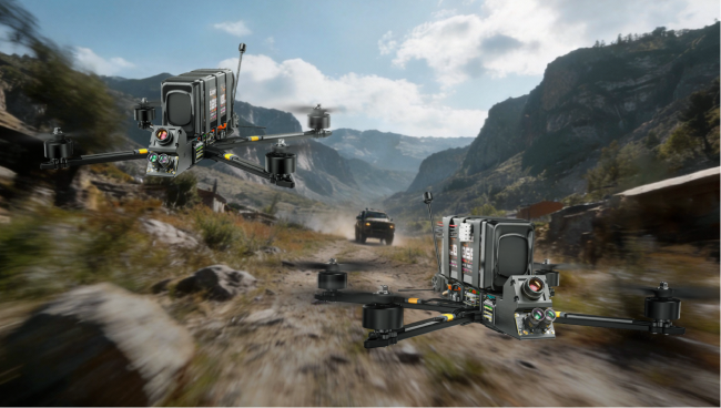 AI VisionCube S system overview and interface showing drone integration and control interface