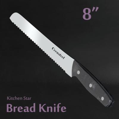 China 8 Bread Knife , Ergonomic Design Kitchen Knife for sale
