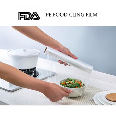 China Surface Protection Transparent PE Cling Film High Quality Pallet Wrap for Food for sale