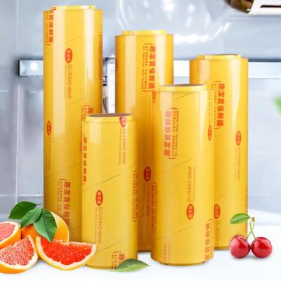 China China Supply Plastic Film Cling Film PVC Food Wrap for sale