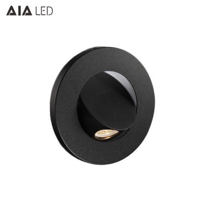 China Modern Simple Design Circular Led Wall Light 3W COB Aluminum Recess Mounted Wall Lamp For Home Villa Hotel Sconces Light en venta